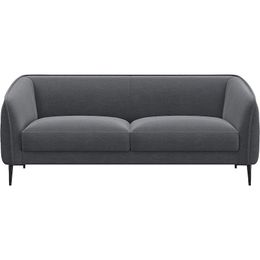FLEXLUX 2,5-Sitzer &raquo;Belle Designsofa, Couch, bequem durch Kaltschaum im Sitz&laquo; Skandinavisches Design, In hochwertiger Verarbeitung grau 100% Polyester