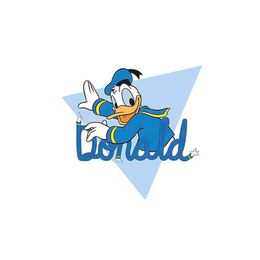 Komar Bild &raquo;Donald Duck Triangle&laquo; Disney 1 Stk. tlg. Wandbild zur Dekoration im Kinderzimmer - ohne Rahmen bunt Holz, Papier