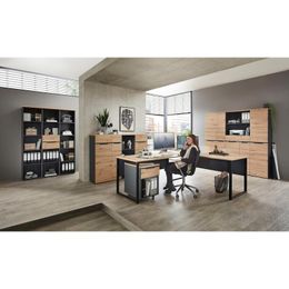 Innostyle Aktenschrank 1 Stk. tlg. grau Dekorfolie, FSC -zertifizierter Holzwerkstoff, Hartfaserplatte, Holzwerkstoff, Kunststoff, MDF