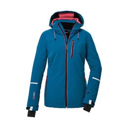 Killtec Damen Skijacke &raquo;KSW 81 WMN SKI JCKT&laquo; Wasserdichte, atmungsaktive Winterjacke mit abnehmbarer Kapuze blau 36