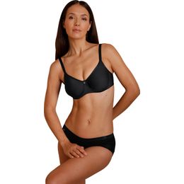 SuSa Damen T-Shirt-BH mit B&uuml;gel schwarz Gr&ouml;&szlig;e 85C