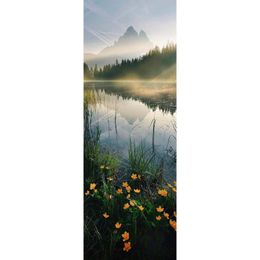 Komar Vliestapete &raquo;Digitaldruck Vlies - Morning Mist - Gr&ouml;&szlig;e 100 x 280 cm&laquo; bedruckt glatt Wohnzimmer, Schlafzimmer bunt Vlies