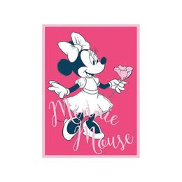 Komar Bild &raquo;Minnie Mouse Girlie&laquo; Disney 1 Stk. tlg. Wandbild zur Dekoration im Kinderzimmer - ohne Rahmen rot Holz, Papier