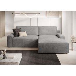 Trendmanufaktur Ecksofa &raquo;Challenge, Schlafsofa mit Bettkasten, Couch in L-Form, Breite 245 cm&laquo; Recamiere beidseitig montierbar, auch in trendigem 