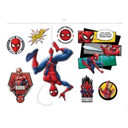 Komar Wandtattoo &raquo;Spider-Man Web Head - Gr&ouml;&szlig;e 100 x 70 cm&laquo; selbstklebend, Wandsticker, Kinderzimmer bunt Folie