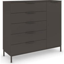 Rauch Kombikommode &raquo;Kommode T&uuml;rkommode Sideboard Kombikommode FLIPP&laquo; Breite 120 cm mit 2 Einlegeb&ouml;den, 1-t&uuml;rig mit 5 Schubladen und Soft-Close-