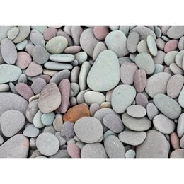 papermoon Fototapete &raquo;Pebbles&laquo; glatt bunt Vlies