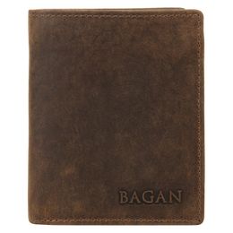 BAGAN Unisex Geldb&ouml;rse echt Leder braun