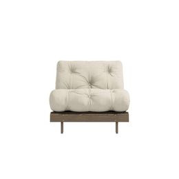 Karup Design Daybett &raquo;Roots Sofa Bed, Schlafsofa, Daybett, Bettfunktion, FSC -Massivholz&laquo; Inkl. Futonmatratze, aus FSC -Kiefer, in mehreren Farben erh&auml;ltlich beige