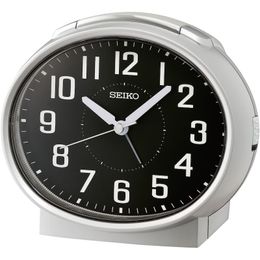 Seiko Quarzwecker Wecker, Schlafzimmer, Beleuchtung, Schlummerfunktion, Leuchtzeiger silber