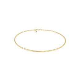 Elli Damen Kette ohne Anh&auml;nger &raquo; Halskette Choker Cuff Basic It-Piece Blogger 925er Silber&laquo; gold