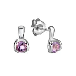 Firetti Damen Paar Ohrstecker &raquo;Schmuck Geschenk Silber 925 Ohrschmuck Edelstein Amethyst&laquo; mit Amethyst bunt