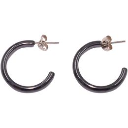 Firetti Damen Paar Creolen &raquo;Schmuck Geschenk Silber 925 Ohrschmuck Ohrringe&laquo; Made in Germany - mit H&auml;matit silber