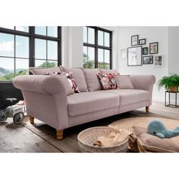 Home Affaire &raquo;Tassilo Mega Sofa mit viel Platz, bequem durch Kaltschaum im Sitz&laquo; rosa 100% Polyester