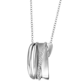 Firetti Damen Kette mit Anh&auml;nger &raquo;Schmuck Geschenk Silber 925 Halsschmuck Halskette Ankerkette&laquo; mit Zirkonia (synth.) bunt