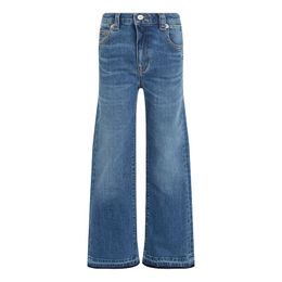 Tommy Hilfiger M&auml;dchen Weite Jeans &raquo;GIRLFRIEND MID WASH&laquo; in mittelblauer Waschung, mit Logo-Badge blau 3 (98), N-Gr