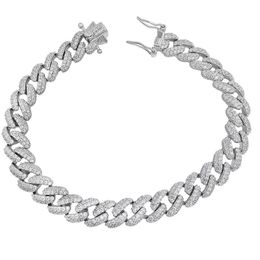 Firetti Damen Armband &raquo;Schmuck Geschenk Silber 925 Armschmuck Armkette Panzerkette&laquo; mit Zirkonia (synth.)