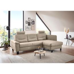 Die PlanBar Ecksofa &raquo;PP-PF23172 L-Form, Breite 244 cm&laquo; Eckgarnitur mit besonders kleinem Stellma&szlig; ca. 160 x 244 cm 100% Polyester