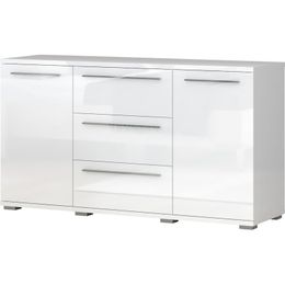 OTTO home Sideboard &raquo;Piano, Kombikommode, 2-t&uuml;rig mit 3 Schubladen, 153x45x85cm&laquo; UV lackiert, hochgl&auml;nzend, Soft-Close Funktion wei&szlig; Spanplatte