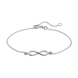 Vivance Damen Armband &raquo;925/- Sterling Silber Infinity&laquo; wei&szlig;