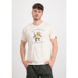 Alpha Industries Herren T-Shirt &raquo;Black Cats T-Shirt&laquo; wei&szlig; M