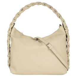 Samantha Look Damen Umh&auml;ngetasche echt Leder, Made in Italy beige