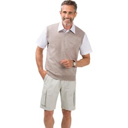 Marco Donati Herren Stricktop natur-meliert, Gr&ouml;&szlig;e 50