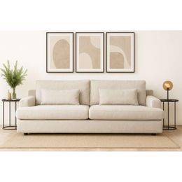 Home Affaire Big-Sofa &raquo;Evelle 3 Sitzer Maxi&laquo; 237 cm, tiefe Sitzfl&auml;che, Lounge-Sitzkomfort, Struktur, Breitcord 95%Polyester, 5%Polyamide
