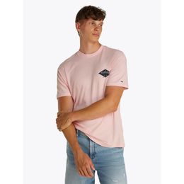 Tommy Jeans Damen T-Shirt &raquo;TJM RLX VARSITY GRAPHICS TEE EXT&laquo; mit gro&szlig;em R&uuml;ckenprint rosa M
