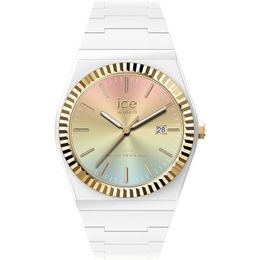 Ice Watch Ice-Watch Unisex ice-watch Quarzuhr &raquo;ICE power - PW1&laquo; Armbanduhr,Herrenuhr,Damenuhr,Silikonarmband,Datum,10 bar wasserdicht wei&szlig;