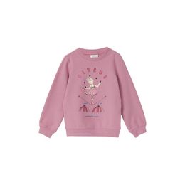 s.Oliver Junior Damen s.Oliver Junior Sweatshirt, Regular Fit mit Glitzerdruck, for Girls rosa 128/134