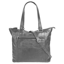 SPIKES & SPARROW Spikes & Sparrow Damen Shopper echt Leder schwarz