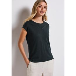 Street One Damen Street One Shirttop mit Deko-Tape gr&uuml;n 38