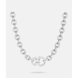 Liebeskind Berlin Damen Kette mit Anh&auml;nger &raquo;Schmuck Geschenk Edelstahl Halskette The D-Link Statement&laquo; silber