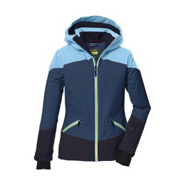 Killtec M&auml;dchen Skijacke &raquo;KSW 151 GRLS SKI JCKT&laquo; Wasserdichte, atmungsaktive M&auml;dchenjacke mit verstellbarer Kapuze blau 128