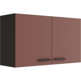 Optifit H&auml;ngeschrank &raquo;Palma&laquo; Breite 100 cm, 2 T&uuml;ren, 1 Einlegeboden rot Holzwerkstoff