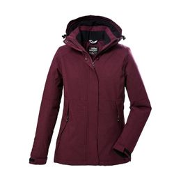 Killtec Damen Outdoorjacke &raquo;KOW 37 WMN JCKT&laquo; Wasserdichte Damen Funktionsjacke mit abnehmbarer Kapuze lila 38