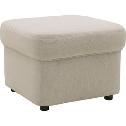 DOMO collection Hocker &raquo;Flores&laquo; beige 100% Polyester