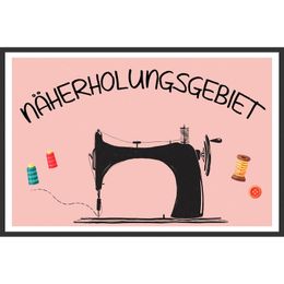 queence Metallbild &raquo;N&auml;herholungsgebiet&laquo; Spr&uuml;che 1 Stk. tlg. schwarz