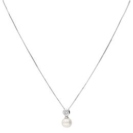 Vivance Damen Kette mit Anh&auml;nger &raquo;lustrous pearl&laquo; silber