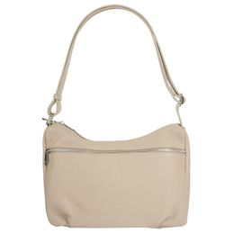 Samantha Look Damen Shopper echt Leder, Made in Italy beige