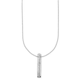 Bruno Banani Damen Kette mit Anh&auml;nger &raquo;Schmuck Geschenk Kette mit Anh&auml;nger Stab&laquo; mit Zirkonia (synth.)