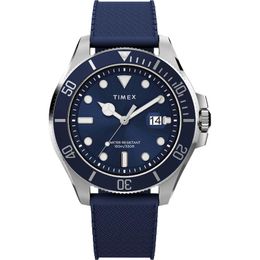 Timex Herren Quarzuhr &raquo;HARBORSIDE COAST&laquo; Armbanduhr, Herrenuhr,Kunststoffarmband,Datum, bis 10 bar wasserdicht