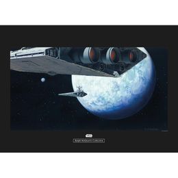 Komar Bild &raquo;Star Wars Classic RMQ Hoth Orbit&laquo; Star Wars 1 Stk. tlg. Wandbild zur Dekoration im Kinderzimmer - ohne Rahmen bunt Holz, Papier