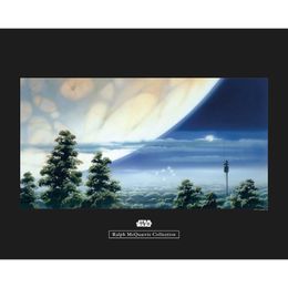Komar Bild &raquo;Star Wars Classic RMQ Yavin Lookout&laquo; Star Wars 1 Stk. tlg. Wandbild zur Dekoration im Kinderzimmer - ohne Rahmen bunt Holz, Papier