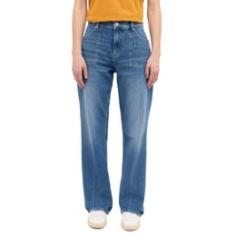 Mustang Damen Mustang Weite Jeans &raquo;Damen Style Madison Wide&laquo; blau 31, L&auml;nge 32