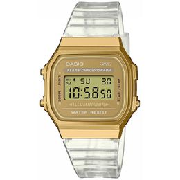 CASIO VINTAGE Damen CASIO VINTAGE Chronograph Quarzuhr, Armbanduhr,Damenuhr, Herrenuhr, Digitaluhr, Resinarmband transparent