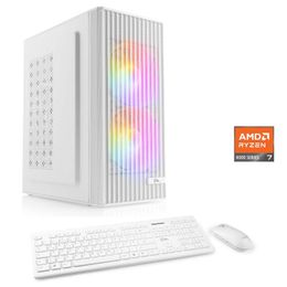 CSL PC &raquo;Spectrum V28323&laquo; wei&szlig; Inkl. Maus, Tastatur, 300 MBit/s WLAN-Karte