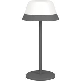 Eglo Tischleuchte &raquo;Meggiano Tischlampe, kabellos, aufh&auml;ngbarer Lampenschirm, IP54, Lampe&laquo; LED-Modul 1 Stk. RGB Warmwei&szlig; Tischleuchte - H32 x &Oslash;15 cm - 