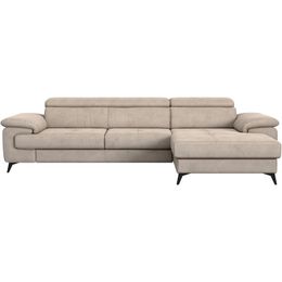 COTTA Ecksofa &raquo;Astra L-Form, B: 300 cm&laquo; mit Kopfteilverstellung, optional Bettfunktion & Bettkasten 100% Polyester (PES)